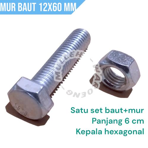 Jual BAUT MUR 12 X 60 / BAUT MUR GALVANIS 12 X 60 / BAUT MUR MURAH M12 ...