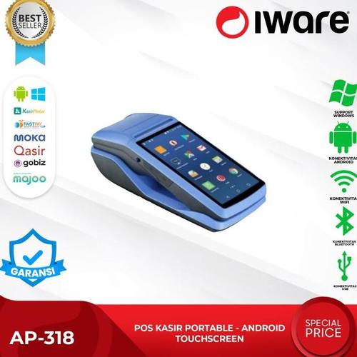 Jual Iware Mesin Kasir Portable AP-318 1/8GB With Printer Thermal 58mm NFC Scanner 2D - Jakarta ...