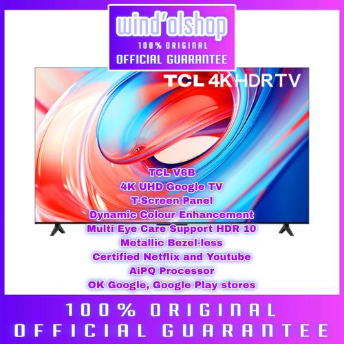 Promo TCL 65V6B LED TV Smart Android Google TV 4K UHD 65 inch HDR10 T ...