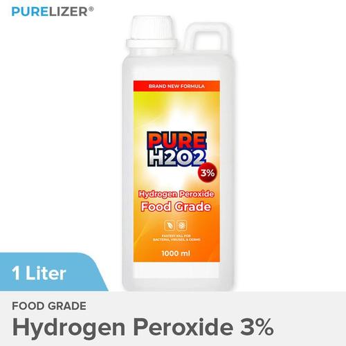 Jual PURE H2O2 3% Food Grade 1 Liter Hydrogen Peroxide 1L 1000ml ...
