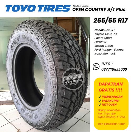 Jual Ban Mobil Toyo Open Country A/T plus 265/65-17 Made in Japan R17 ...