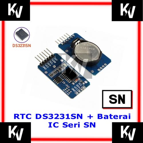 Jual RTC DS3231 SERI SN REAL TIME CLOCK I2C + BATTERY MODULE - Jakarta ...