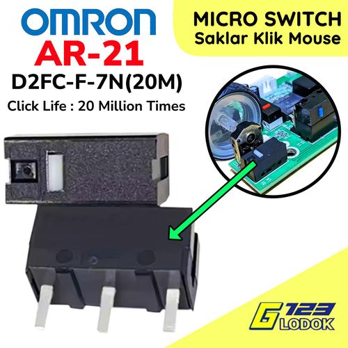 Jual Micro Switch Mouse Omron D2FC-F-7N Saklar Tombol Klik AR21 - D2FC-F-7N Omron - Kab ...