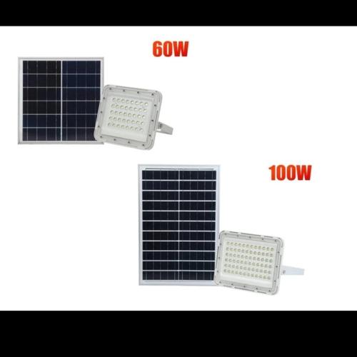 Jual Lampu sorot solar cell 100w 100 watt lampu sorot led solar panel ...
