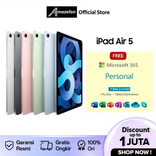 Promo Apple iPad Air (Gen 5) 10,9 inci 256GB 64GB Garansi Apple - Space ...