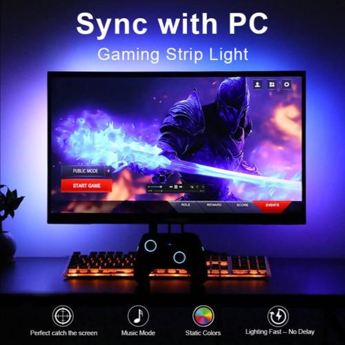 Jual Gaming strip light / ambience led monitor - 24 inch - Kota ...