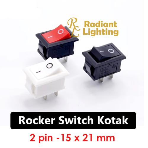 Promo Rocker Switch Saklar ON OFF Kotak - 2 Pin-Merah - Jakarta Utara ...