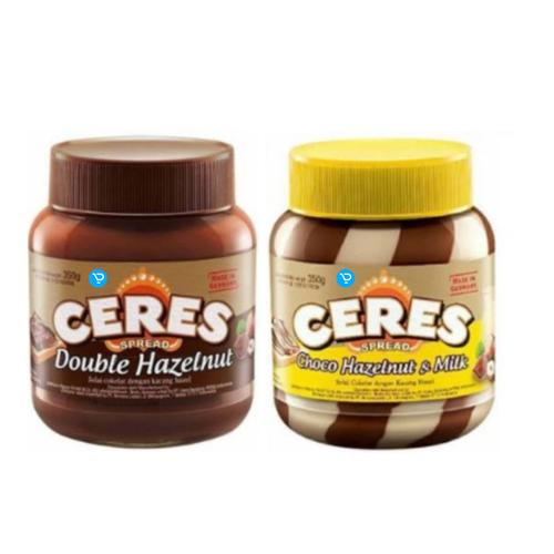 Promo Ceres Spread Double Hazelnut and Choco Hazelnut & Milk 350 gm ...