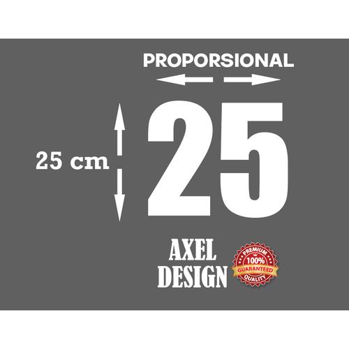 Jual STIKER ANGKA DAN HURUF UK TINGGI 25 CM BAHAN REVLEKTIVE - LEMON ...