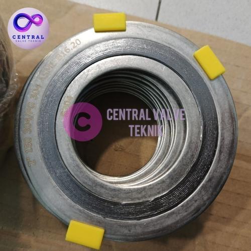 Jual Spiral Wound Gasket 2" Inch Ansi 150 ss304 / SWG Ansi 150 ...