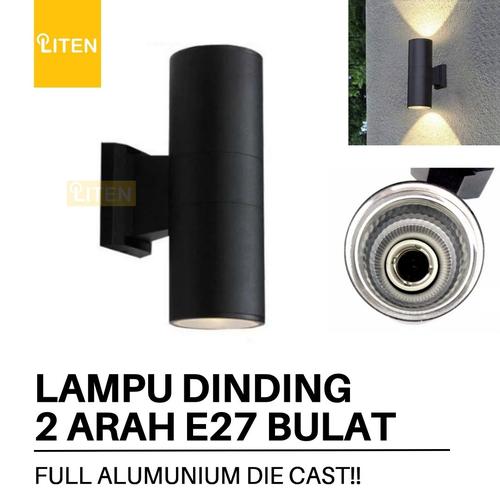 Jual Lampu Dinding Bulat 2 Arah Fitting E27 / Lampu Pilar Bulat / Wall ...