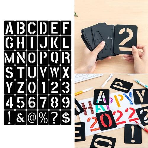 Jual Cetakan Huruf Angka Abjad Alat Cetak Number Alfabet Cat Semprot ...