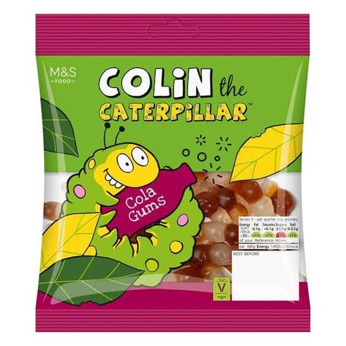 Jual M&S Food Colin Caterpillar Permen Karet Ulat Rasa Cola Gums ...
