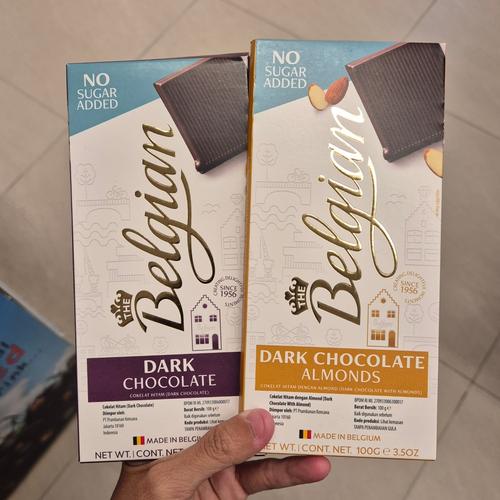 Jual Belgian coklat No Sugar Added Dark Chocolate / Dark Chocolate ...