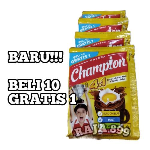Jual ENERGEN CHAMPION MINUMAN COKLAT RENCENG ISI 30 GR X 10 SACHET - 5 ...