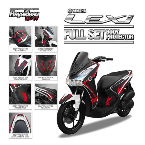 Jual Yamaha LEXI Body Protector Full Set Cover Hayaidesu - Biru - Kab ...
