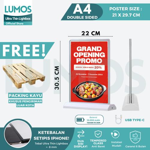 Jual Ultra Thin Battery Light Box A4 - Lumos 2.0 | LED SLIM LightBox - UNIT ONLY - Jakarta Barat ...