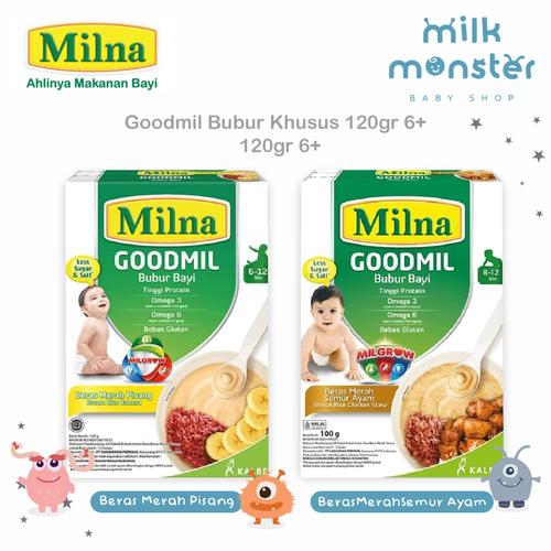 Jual Milna Goodmil Bubur Khusus Beras Merah Pisang 120gr 6+ - Kota ...
