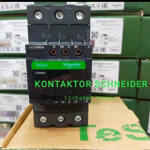 Jual kontaktor Schneider new original lc1d65m7 220vac 80a 3phase ...