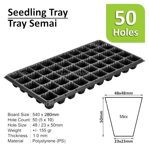 Jual Tray Semai 50 Lubang Tanam - Pottray - Seedling Pot Benih Bibit ...