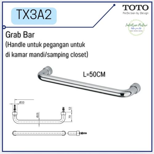 Jual Grab Bar TOTO TX3A2 / pegangan Closet / Handle Closet TOTO - Kab ...