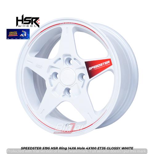 Jual velg mobil wuling airev agya ayla calya karimun brio dll ring 14 HSR SPEEDSTER 4X100 R14 ...