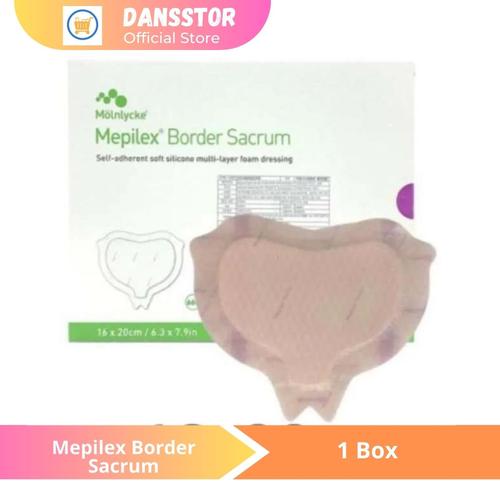 Jual Mepilex Border Sacrum 22x25cm Decubitus / Adhesive 1box ( 5 lembar ...