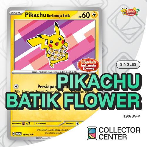 Jual Pokemon TCG Indonesia - Pikachu Batik Flower 190/SV-P - Pikachu's Indonesia Journey (Promo ...