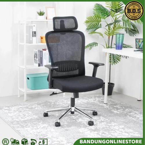 Jual Kursi Kantor Sandaran Tinggi Hitam Informa Kursi Gaming G Santos ...