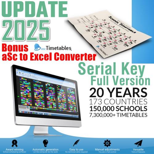 Jual ASC TIMETABLES 2025 Pengatur Jadwal Kelas dan Pelajaran - Kab ...