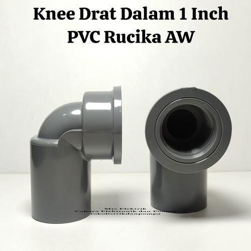 Jual Knee Drat Dalam 1 Inch PVC Rucika AW/Elbow Drat Dalam 1 Inch PVC ...