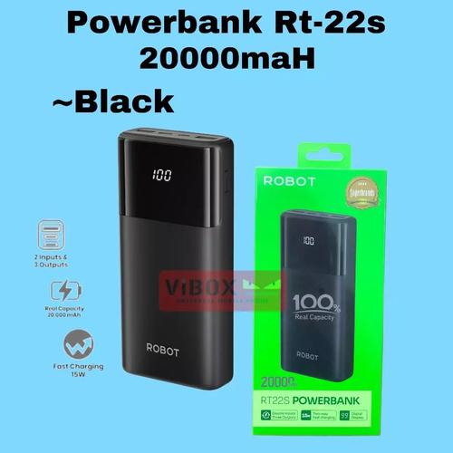 Jual ROBOT Power Bank RT22 Powerbank 20000mah Dual Port Input & Output ...