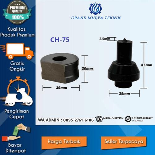 Jual Punching Dies 4.5mm CH-75 BARTON Mata Punch Busbar Pon Besi ...