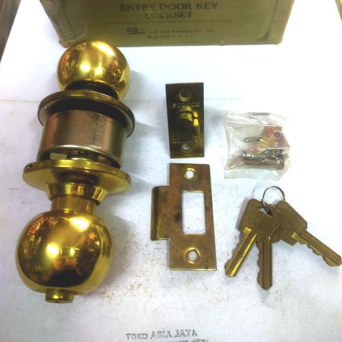Jual Kunci pintu bulat warna emas jadul merk Solid - Kota Medan - Tb ...