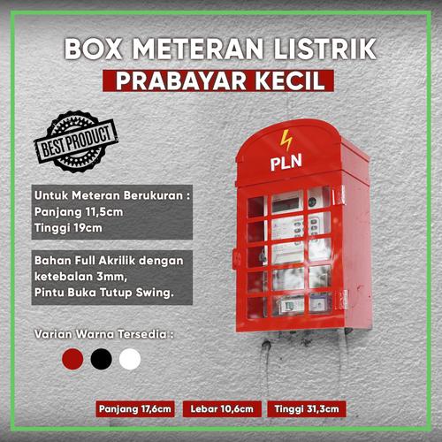 Jual Box Meteran Listrik Akrilik PLN Prabayar - Prabayar Kecil , Hitam ...