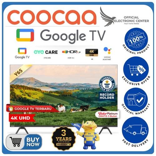 Jual LED COOCAA 60Y65 60 Y65 GOOGLE TV 4K UHD DOLBY AUDIO EYE CARE HDR ...