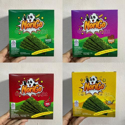 Jual [1 BOX ISI 12] NORIGO / NORI GO SACHET SEAWEED RUMPUT LAUT ...