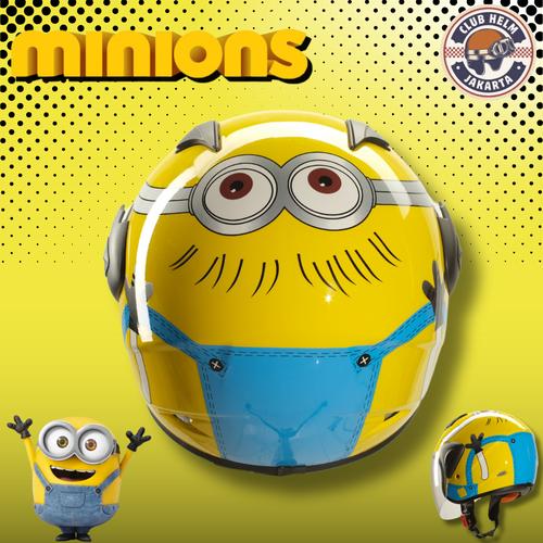 Jual Helm Anak SNI Junior Half Face Premium Karakter Minion Kuning ...