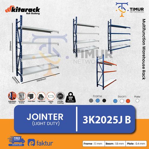 Jual Rak Gudang Besi 300kg Tinggi 2,5M Panjang 2M Rack Gudang 4 Layer ...