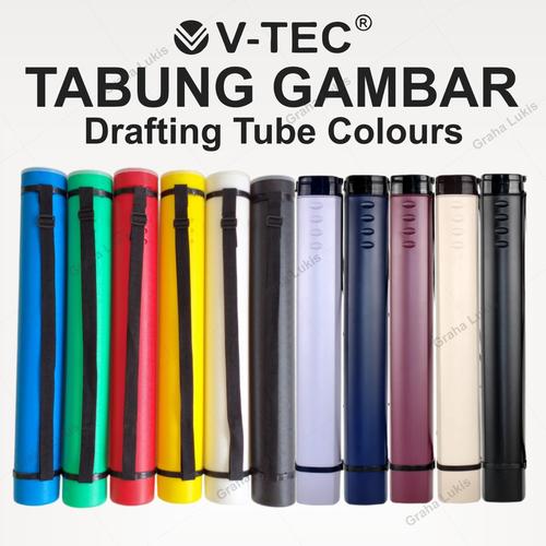 Jual TABUNG GAMBAR / DRAFTING TUBE WARNA-WARNI 8.5 CM - Bulat Hitam ...