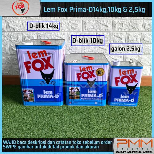 Jual LEM FOX KUNING PRIMA D BLIK BLEK - BLIK 14 kg - Jakarta Barat ...