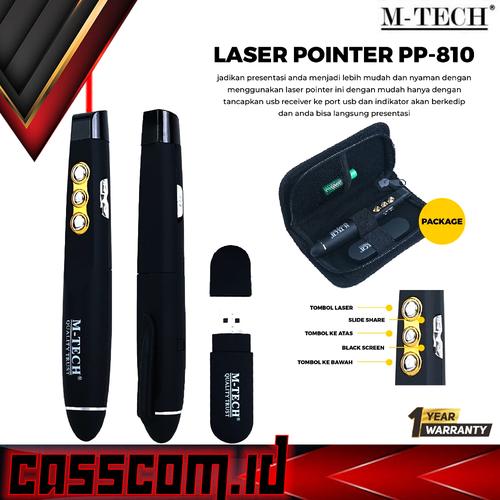 Jual Laser Pointer Mtech PP810 / M-Tech PP-810 Wireless Presenter - Jakarta Selatan - CassCom ID ...