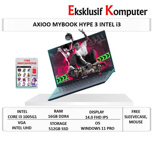 Jual Laptop Axioo Mybook Hype 3 Intel Core i3 Ram 16GB 512GB SSD 14" FHD IPS W11 - Biru, 8GB ...