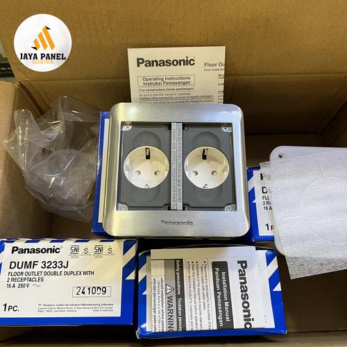 Jual Stop Kontak Lantai Double Floor Outlet DUMF3233J Panasonic ...