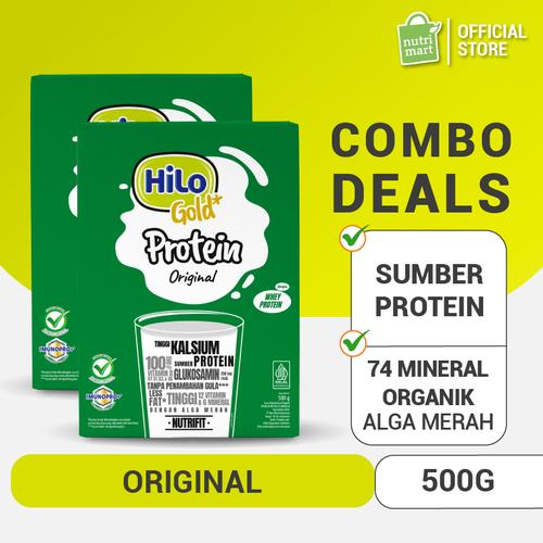 Promo Twin Pack - HiLo Gold Original (Plain) 500 gram - Susu Tinggi ...