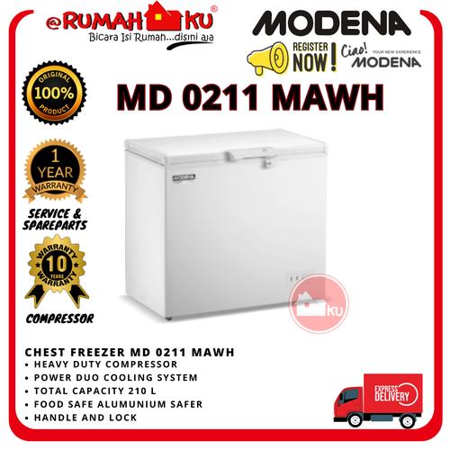 Promo Chest Freezer MODENA MD 0211 MAWH 210 Liter Cicil 0% 3x - Jakarta ...