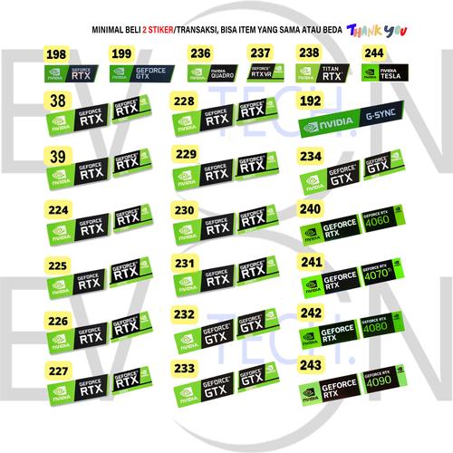 Jual Sticker Logo Graphics by Nvidia Geforce 3D GT Green Optimus GTX ...