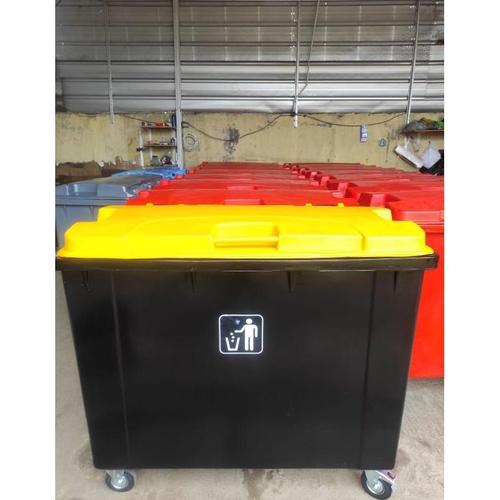 Jual TEMPAT SAMPAH BESAR/BAK SAMPAH BESAR 660 LITER RODA - Kuning, L ...