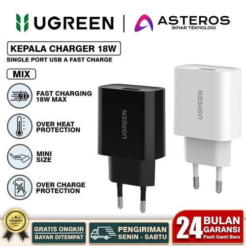 Jual UGREEN Adaptor Kepala Charger For iPhone X XS MAX XR 11 12 USB Fast Charging 18w - ADP 18W ...