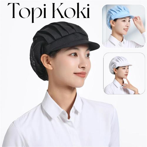 Jual Topi Waiters Topi Koki Wanita/ Topi Dapur Masak Uniseks Topi Chef ...